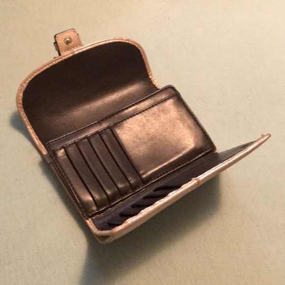 Coach | Bags | Gold Coach Wallet W Silver Buckle | Poshmark